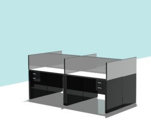 Office Workstation Desk 3D 3DS Model for 3D Studio Max • Designs CAD