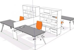 Office Furniture 3D SKP Model for SketchUp • Designs CAD