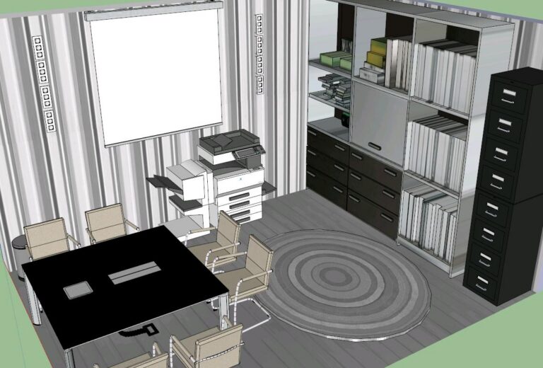 Office Room 3D SKP Model for SketchUp • Designs CAD