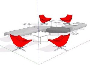 Office Table - 3D 3DS Model for 3D Studio Max • Designs CAD