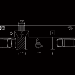 People With Disabilities - Car Park DWG Block for AutoCAD | Designs CAD