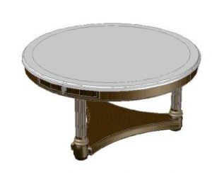 Period Round Table 3D DWG Model for AutoCAD • Designs CAD
