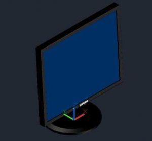 Plano Computer Monitor 3D DWG Model for AutoCAD • Designs CAD