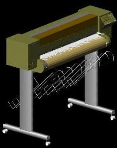 Plotter 3D DWG Model for AutoCAD • Designs CAD