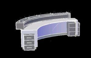 Reception Table 3D DWG Model for AutoCAD • Designs CAD