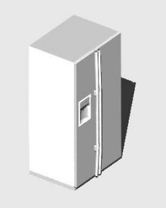 Refrigerator 3D DWG Model for AutoCAD • Designs CAD