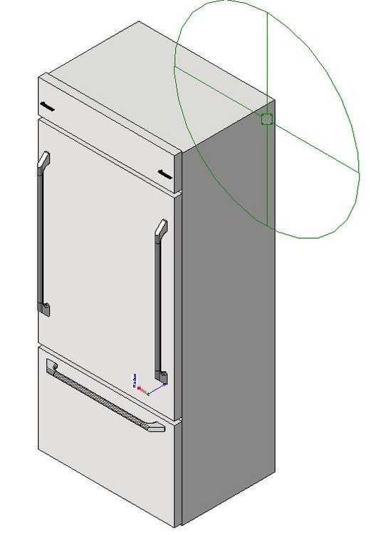 Refrigerator 3D DWG Model for AutoCAD • Designs CAD