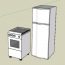 Refrigerator And Kitchen 3D SKP Model for SketchUp • Designs CAD