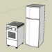Refrigerator And Kitchen 3D SKP Model for SketchUp • Designs CAD