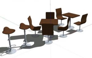 Restaurant Tables 3D SKP Model for SketchUp • Designs CAD