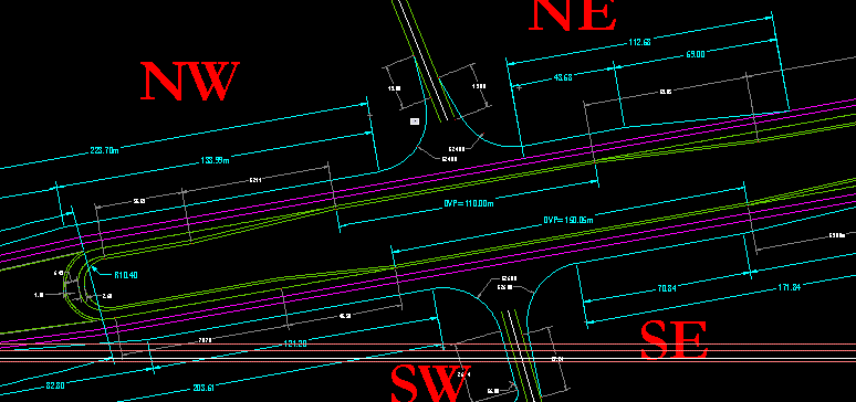 Road Intersection Mexico DWG Section For AutoCAD Designs CAD