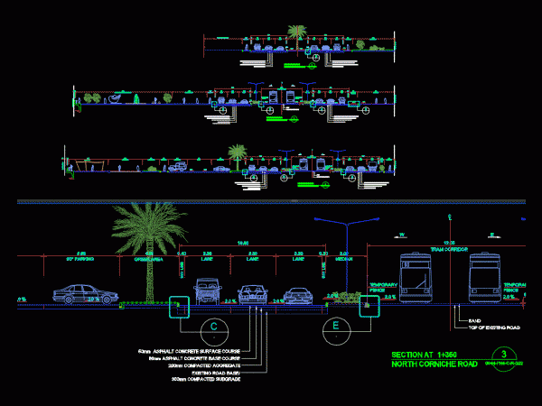 Road Section DWG Section for AutoCAD • Designs CAD