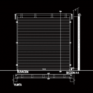 Roll-Door DWG Block for AutoCAD | Designs CAD