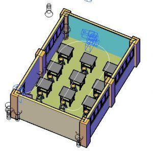 Salon Drawing Table DWG Block for AutoCAD • Designs CAD