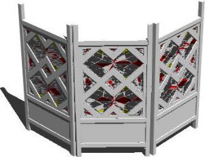 Dressing Screen 3D DWG Model for AutoCAD • Designs CAD