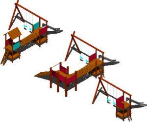Skyfort Climbing Frame 3D DXF Model for AutoCAD • Designs CAD