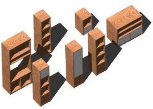 Models For Bookcase 3D DWG Model for AutoCAD • Designs CAD