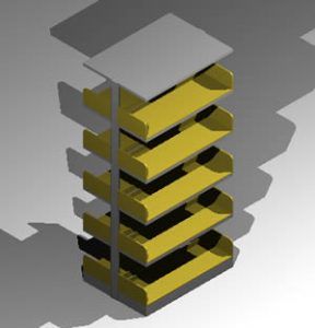 High Shelf 3D DWG Model for AutoCAD • Designs CAD