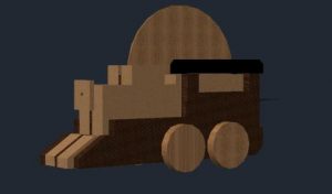 Shopping Cart 3D DWG Model for AutoCAD • Designs CAD