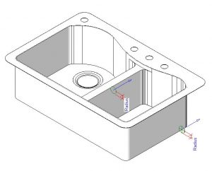 Sink 3D RFA Model • Designs CAD