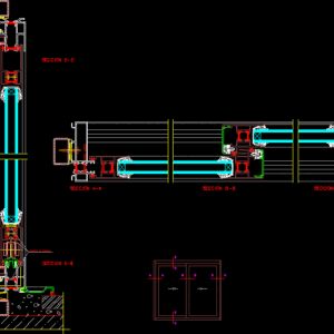 Sliding Window DWG Section for AutoCAD | Designs CAD