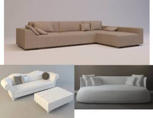 Sofas 3D 3DS Model for 3D Studio Max • Designs CAD
