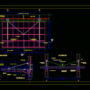 Steel Canopy - Detail With Tempered Glass DWG Detail for AutoCAD ...