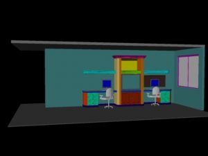 Study Room 3D DWG Model for AutoCAD • Designs CAD