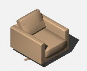 Swivel Chair 3D DWG Model for AutoCAD | DesignsCAD