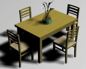 Table 3D MAX Model for 3D Studio Max • Designs CAD