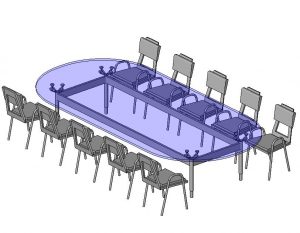 Table 3D DWG Model for AutoCAD • Designs CAD