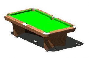 Table Billiards 3D DWG Model for AutoCAD • Designs CAD