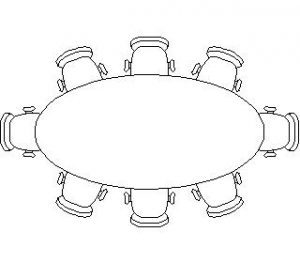 Conference Table 2D DWG Block for AutoCAD • Designs CAD