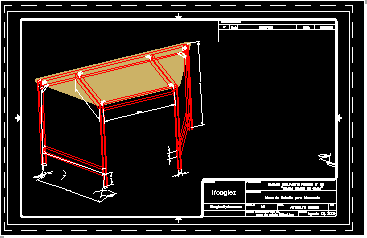 Table Of Draw Technician 3D DWG Model for AutoCAD • Designs CAD