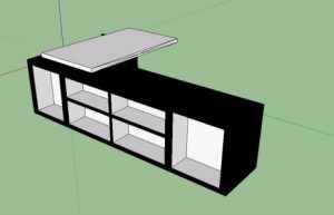 Table Desk 3D SKP Model for SketchUp • Designs CAD