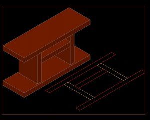 Tables For Screen DWG Block for AutoCAD • Designs CAD
