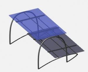 Tech Glass Table 3D DWG Model for AutoCAD • Designs CAD