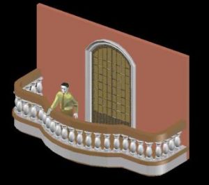 Terrace 3D DWG Model for AutoCAD • Designs CAD