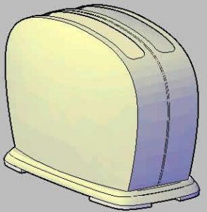 Toaster 3D DWG Model for AutoCAD • Designs CAD