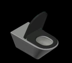 Toilet 3D DWG Model for AutoCAD • Designs CAD
