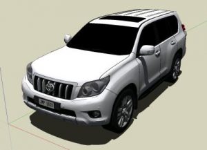 Toyota Prado Car 3D SKP Model for SketchUp | DesignsCAD