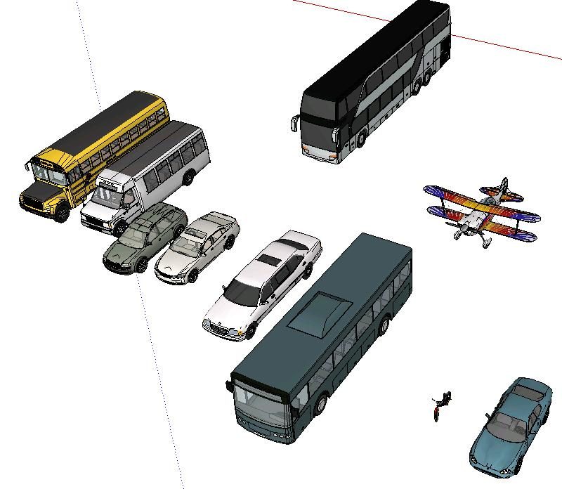 Transportation 3D SKP Model for SketchUp • Designs CAD