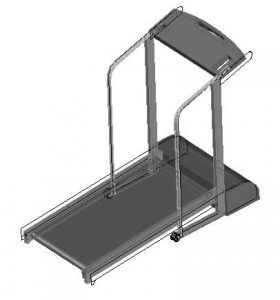 Treadmill 3D DWG Model for AutoCAD • Designs CAD