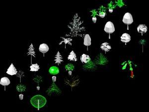 Trees And Plants 3D DWG Model for AutoCAD • Designs CAD