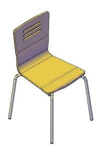 Visitor Chair DWG Block for AutoCAD • Designs CAD