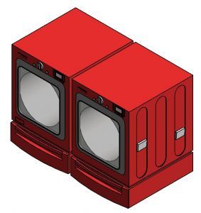 Washing Machine 3D DWG Model for AutoCAD • Designs CAD