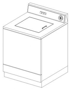 Washing Machine 3D DWG Model for AutoCAD • Designs CAD