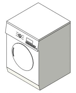 Washing Machine 3D DWG Model for AutoCAD • Designs CAD