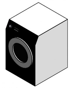 Washing Machine 3D DWG Model for AutoCAD • Designs CAD