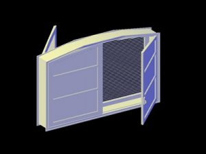 Window Shutter Wooden Set 3D DWG Model for AutoCAD • Designs CAD